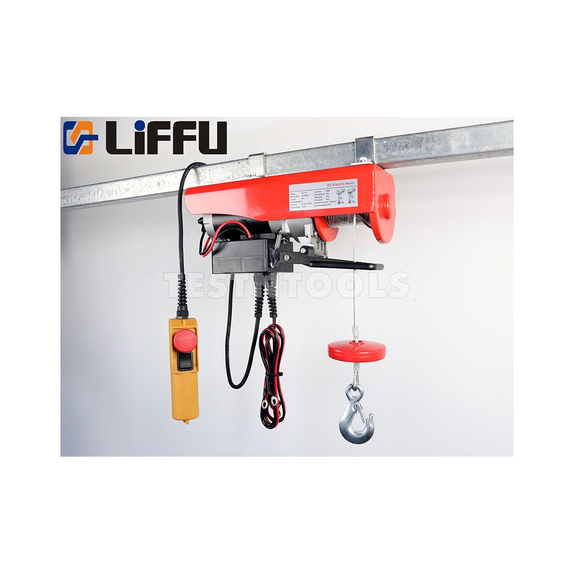 Lifting & Handling :: Wire Rope Hoist :: Liffu Electric Hoist 12V DC Wire Rope 6m 400Kg