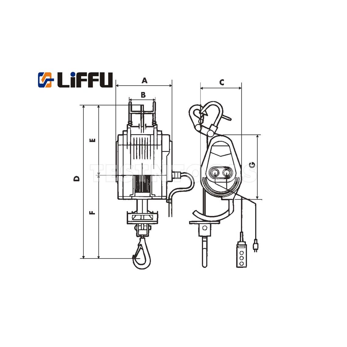 Lifting & Handling :: Wire Rope Hoist :: Liffu Electric Scaffold Hoist ...