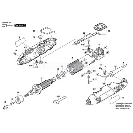 Parts Dremel Dremel 4000 Spare Part Number 812 Motor Brushes 2610005646